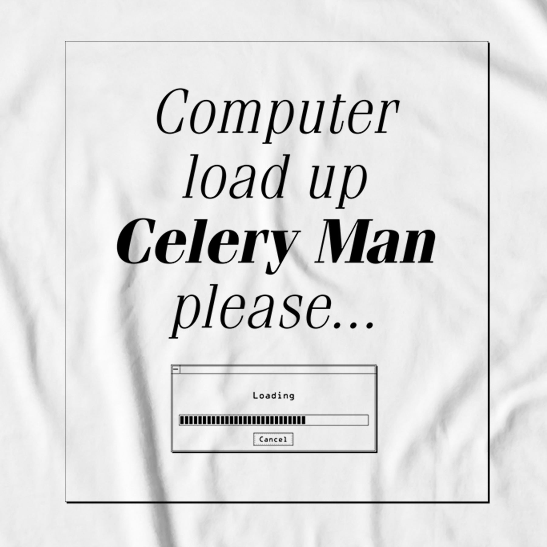 Celery Man T-Shirt - White & Kwote Clothing